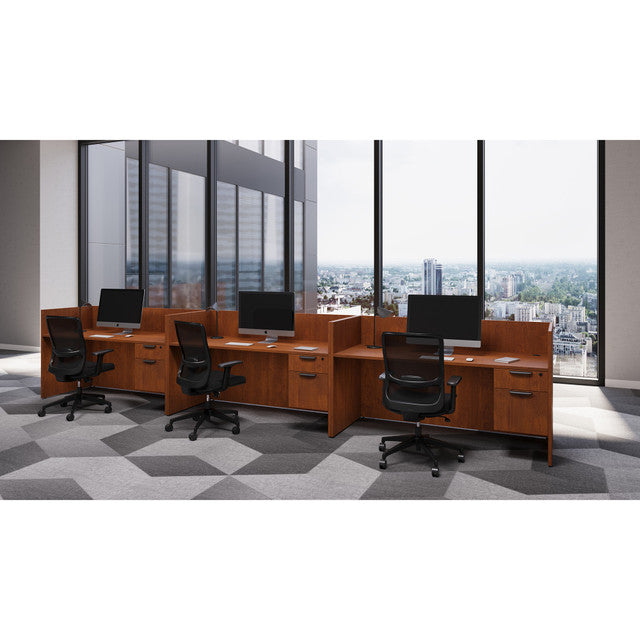 OS Laminate 3 Person Workstation Desk with Divider Panels (OSTYP200)