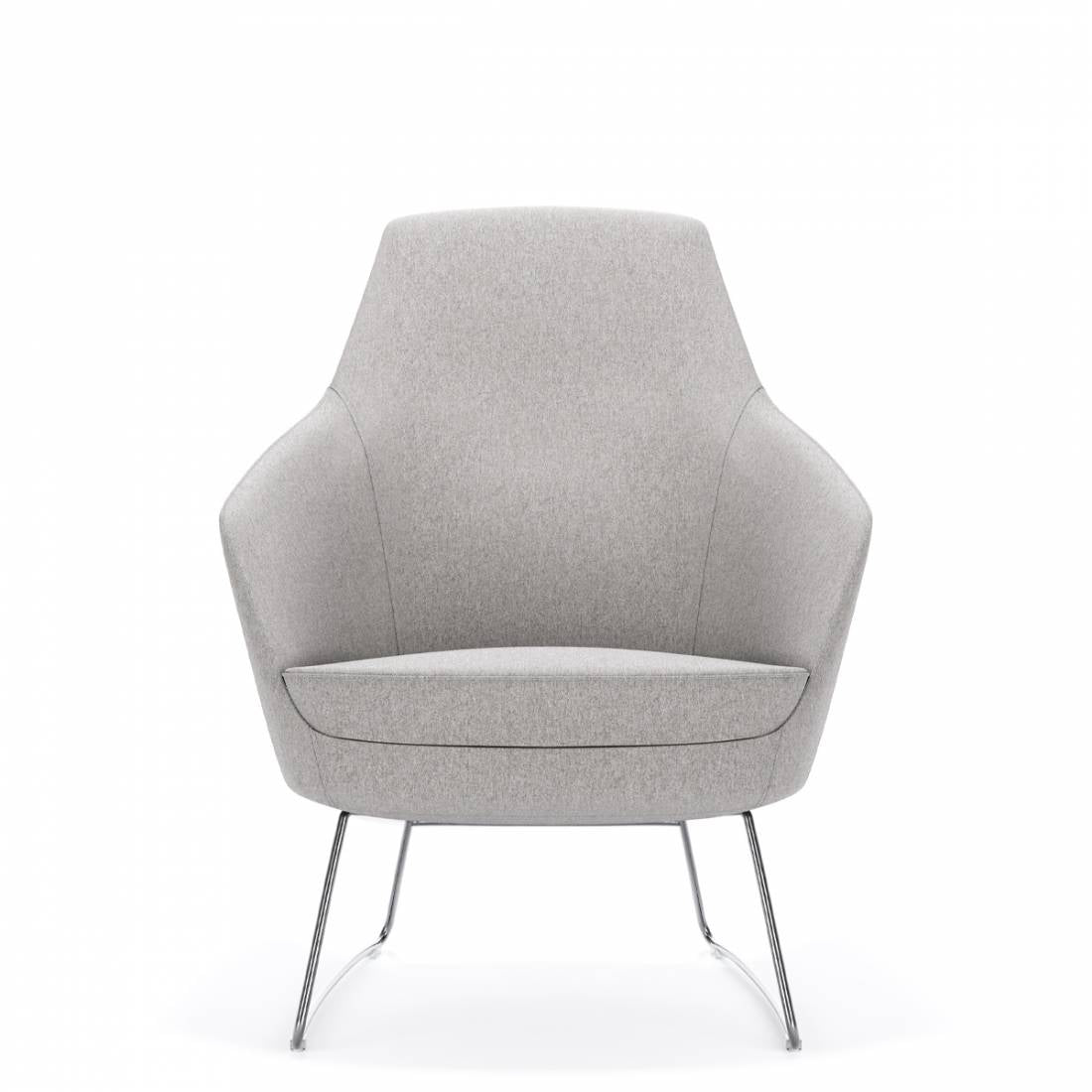 Drift™ Mid Back Lounge Chair - Sled Base & Soft Seating (8016)