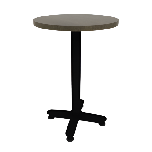 Proof 24" Round Pedestal Counter Table with Arched Base Solid Wood Top