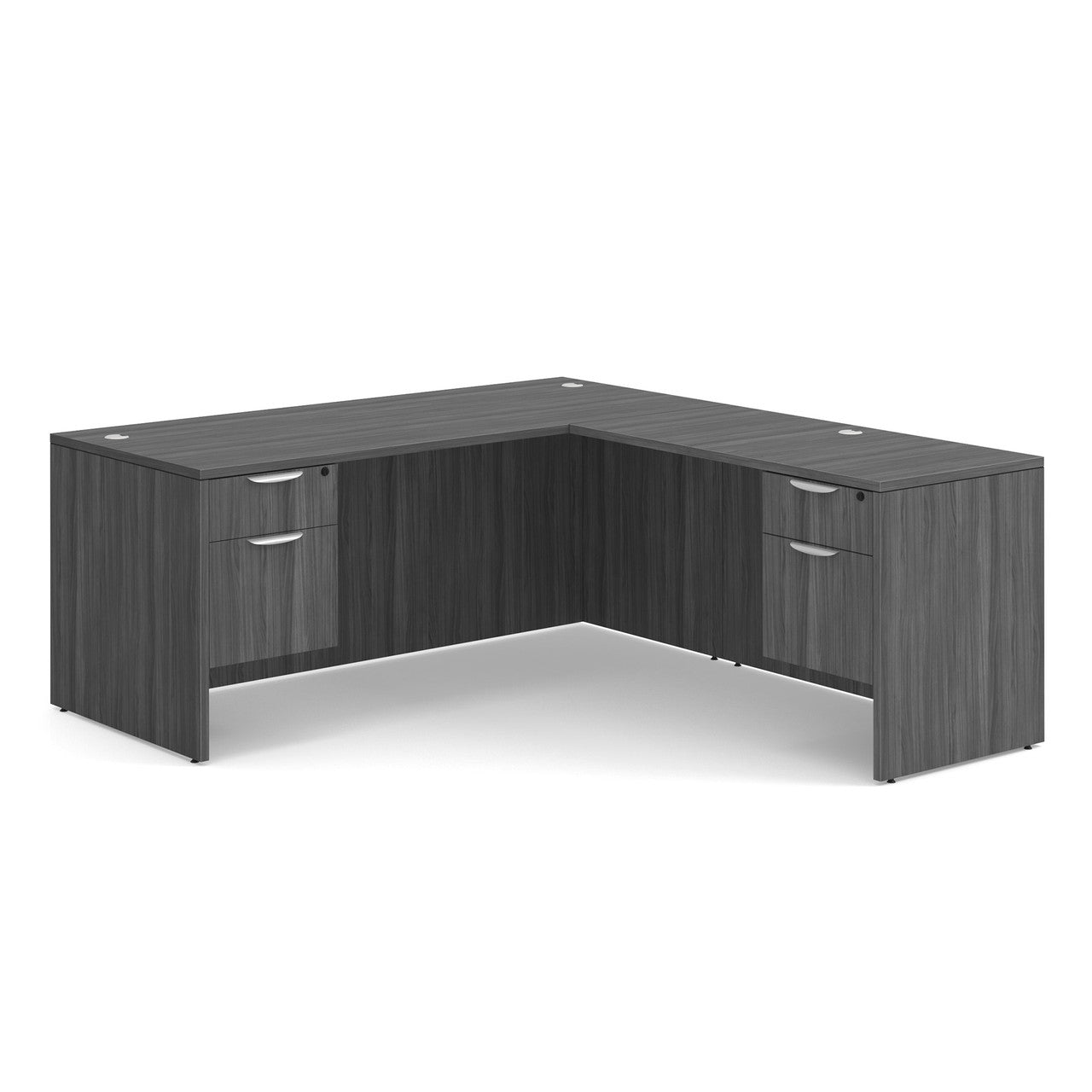 OS Laminate Double 3/4 Pedestal L Shaped Desk - 71'' x 30'' (DBLHLPL105)