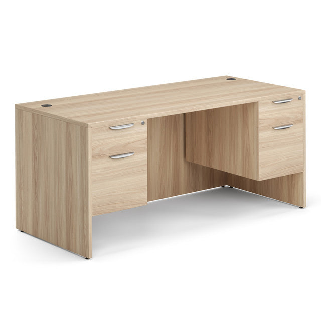 OS Laminate Double 3/4 Pedestal Desk with 9 Laminate Finishes - 66" x ...