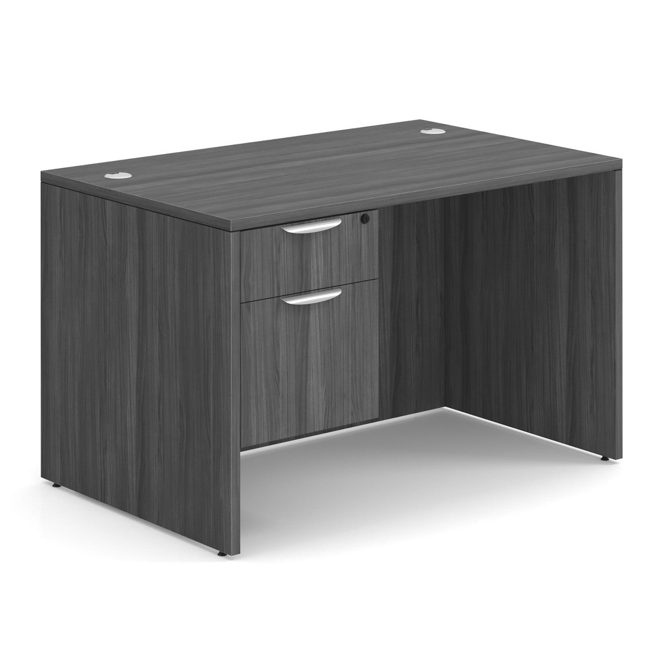 OS Laminate Single 3/4 Pedestal Desk with 9 Laminate Finishes - 48" x ...