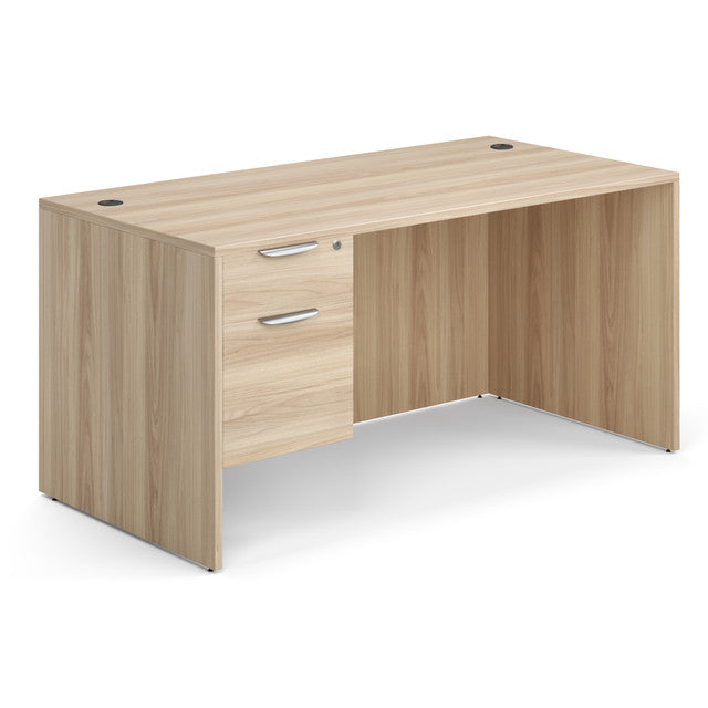 OS Laminate Single 3/4 Pedestal Desk with 9 Laminate Finishes - 60" x ...