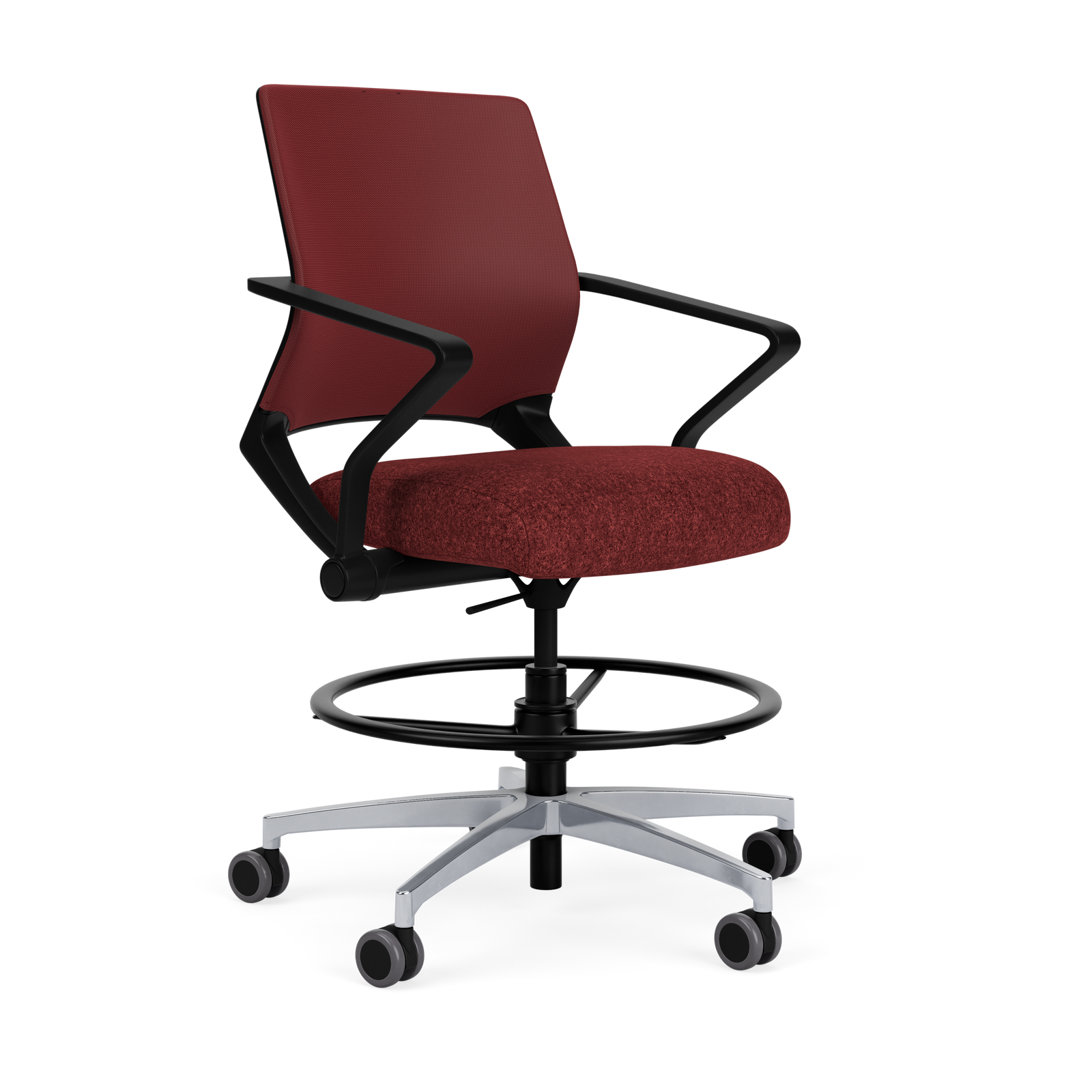 Reset Light Task Stool With Sit-to-Stand Telescoping Gas Lift Option