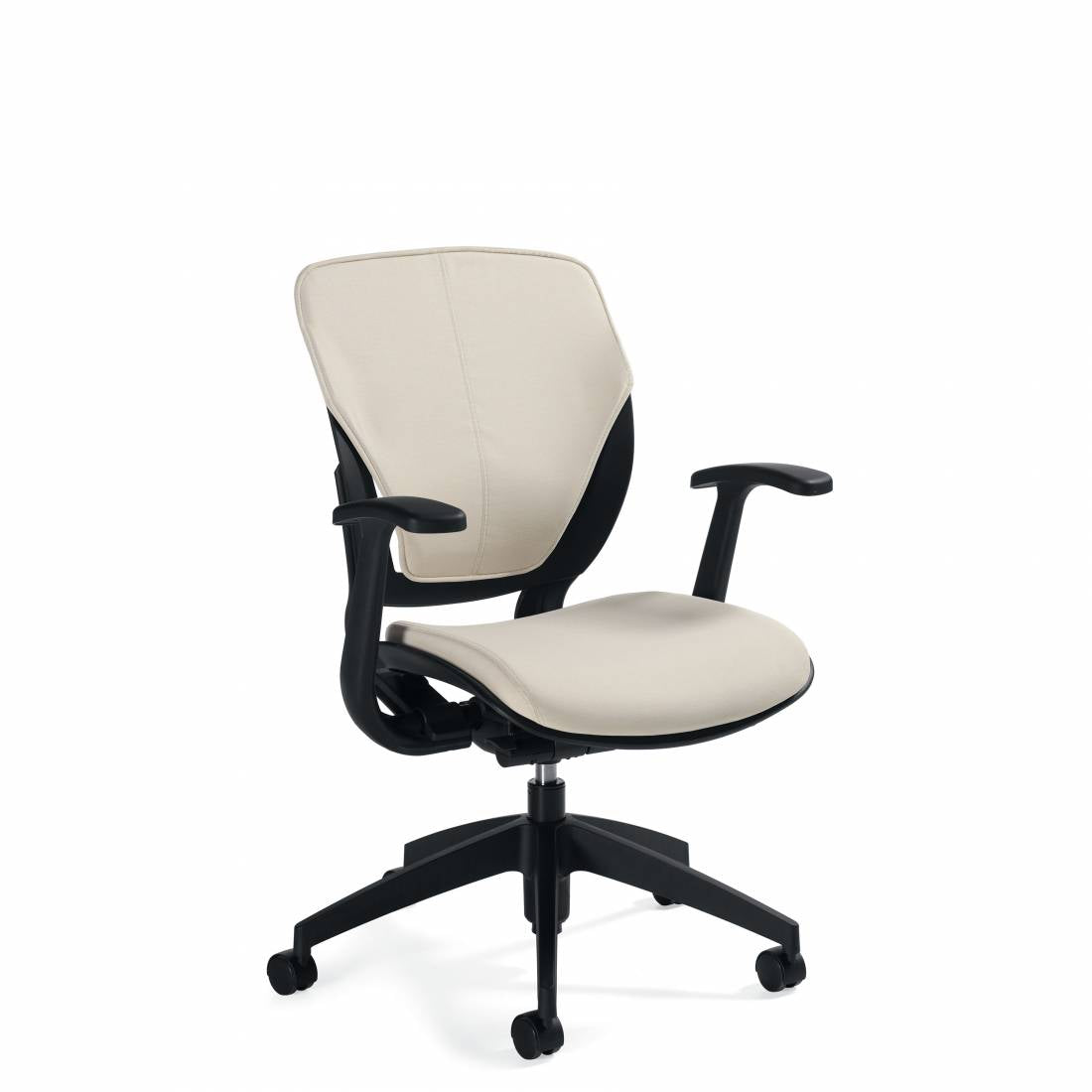 Roma™ Upholstered Mid Back Task Chair with Flex Response Back Support ...