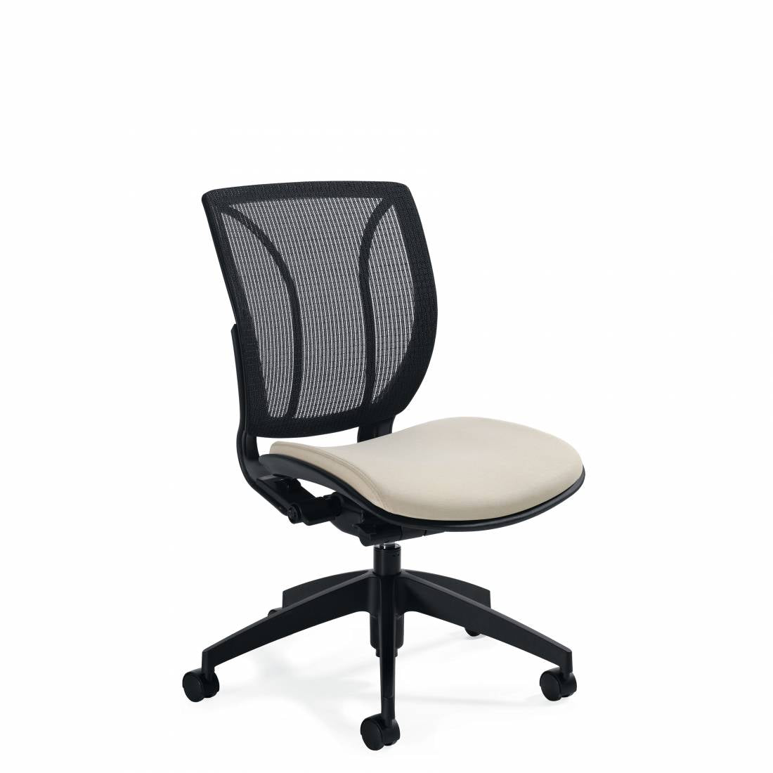 Roma™ Mesh Mid Back Armless Work Chair - Durable & Compact Design (1901)