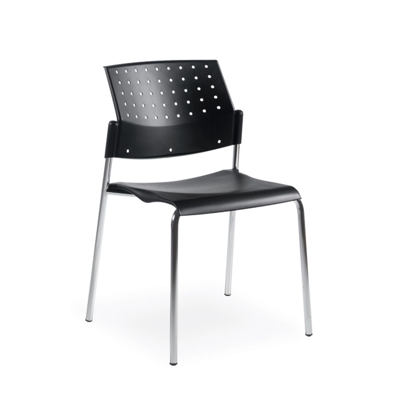 Sonic™ Armless Stacking Chair with Polypropylene Seat & Back (6508)