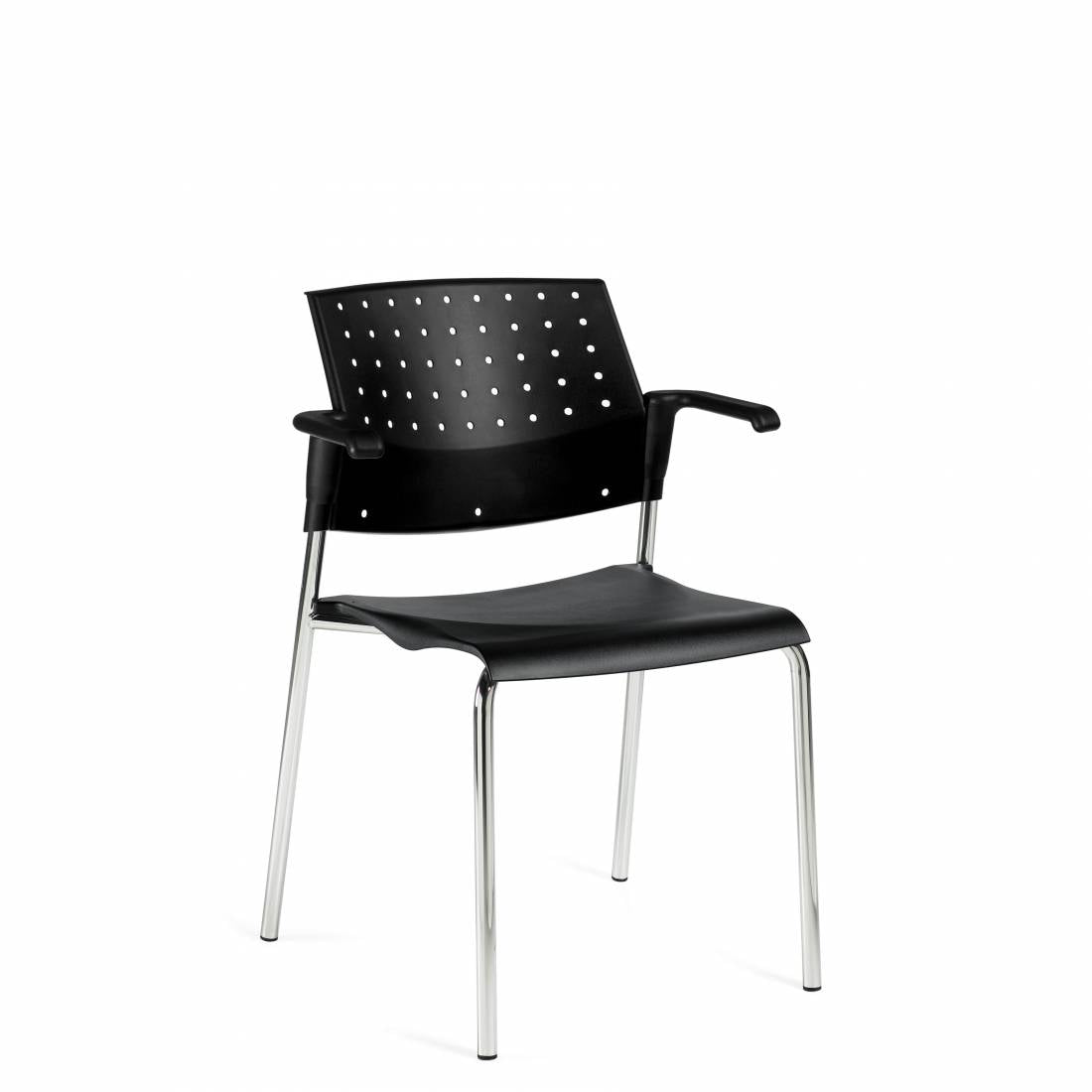 Sonic™ Stacking Armchair with Polypropylene Seat & Back - Stacks Up to ...