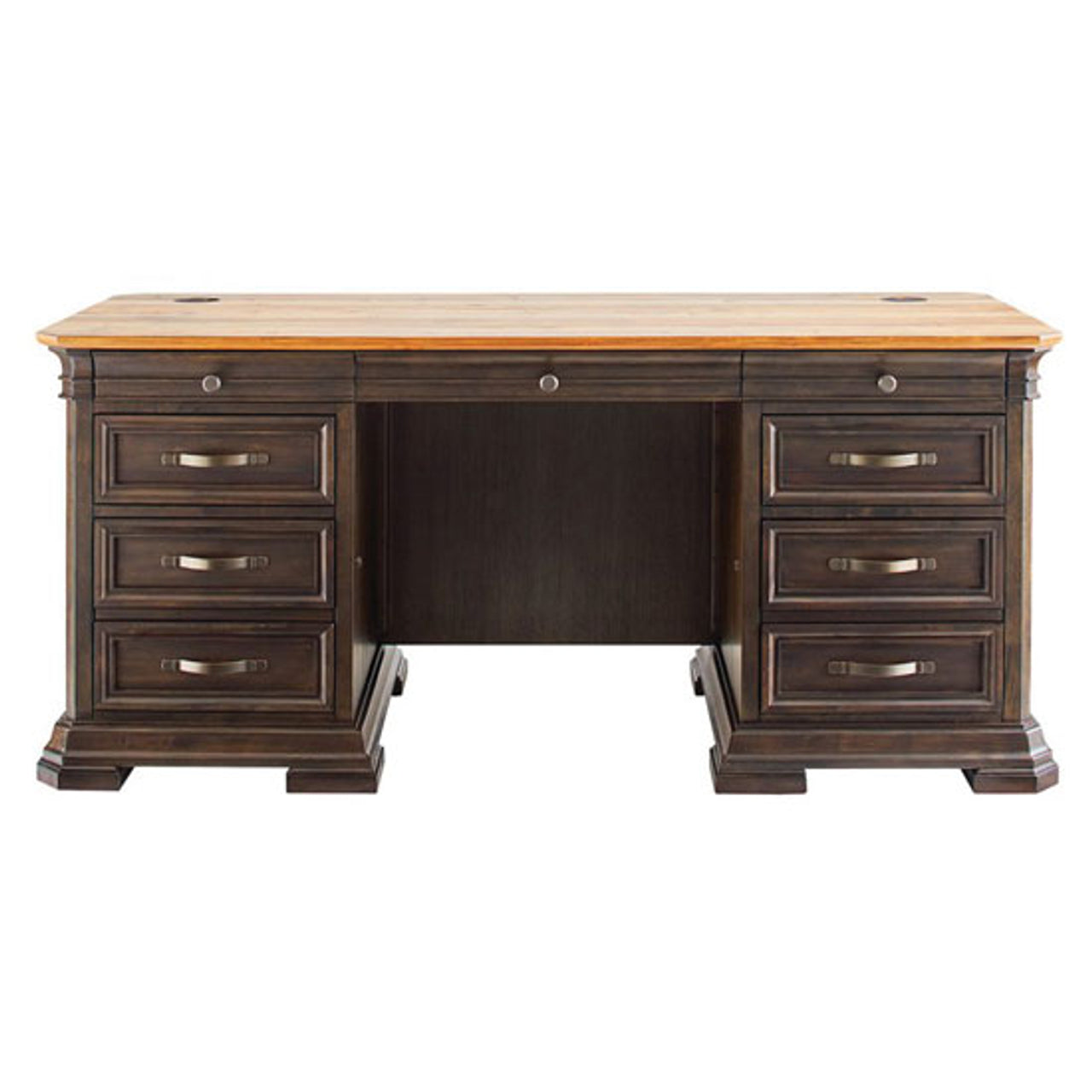 Westwood Executive Desk with Drawers in Dark Roast Finish (IMSA680DR)
