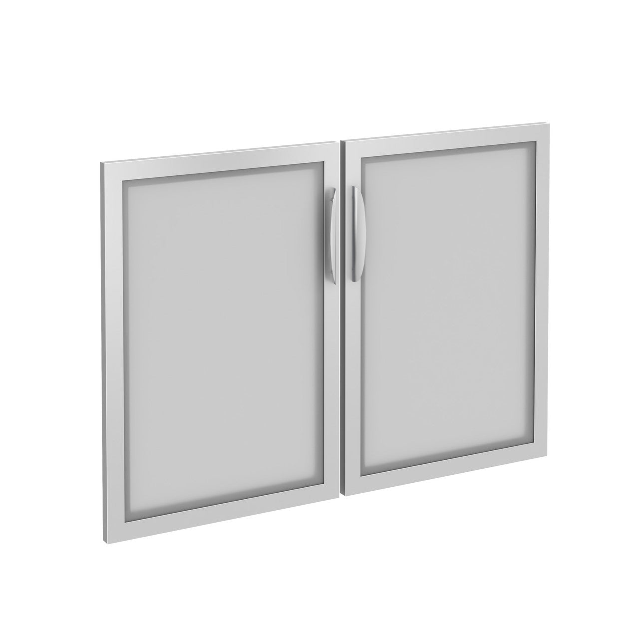 OS Tempered Glass Silver Frame Cabinet Door For OS113 (OS113SGD)