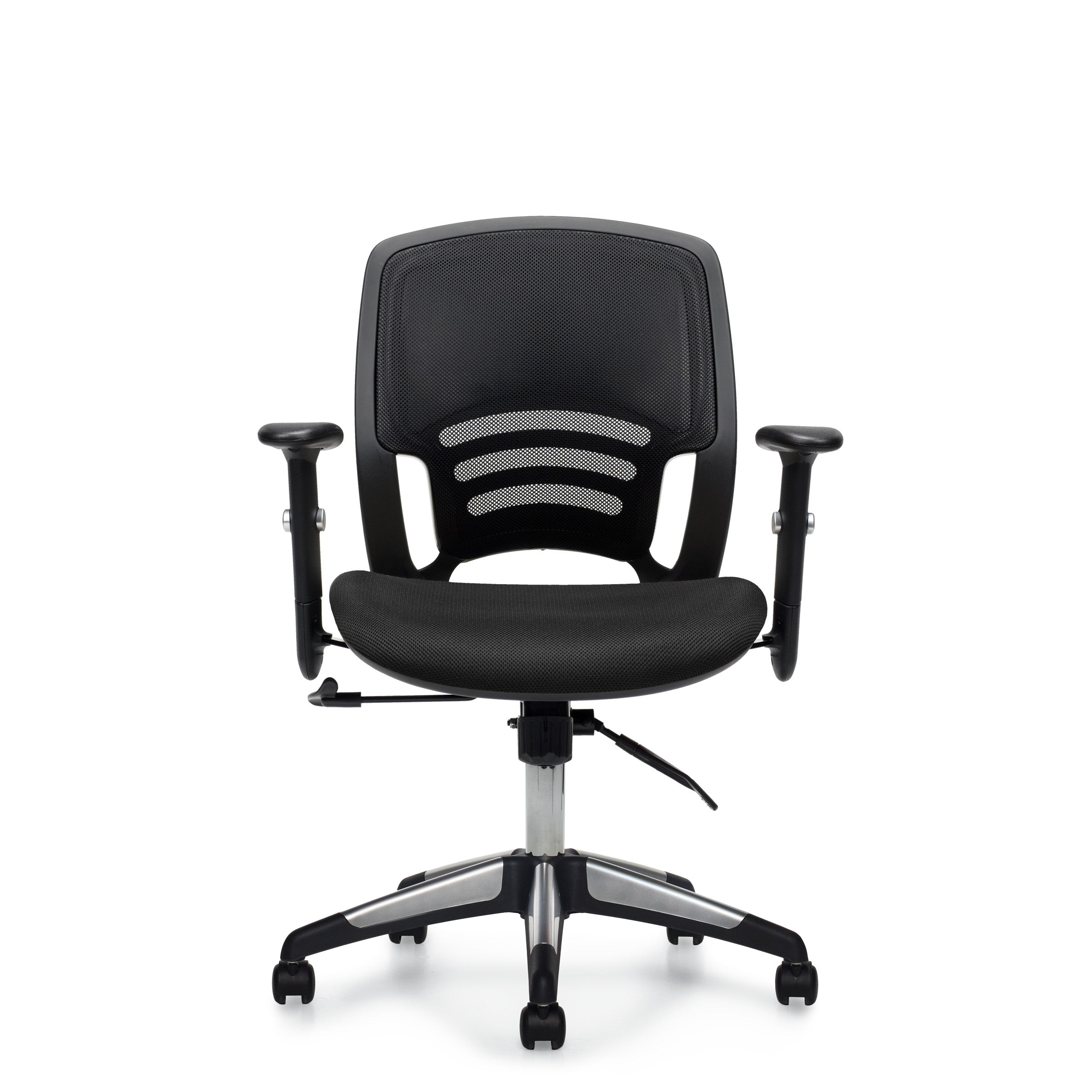 Mesh & Mid Back Synchro-Tilter Chair with Breathable Fabric Seat ...