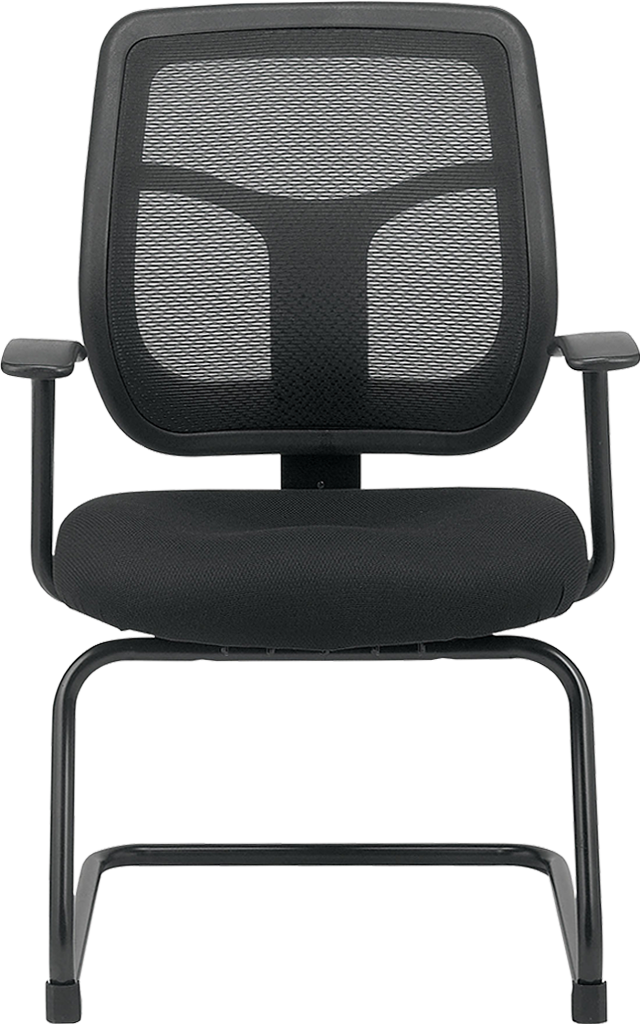 Eurotech Apollo Black Mesh Back Guest Chair with Arms | MTG9900
